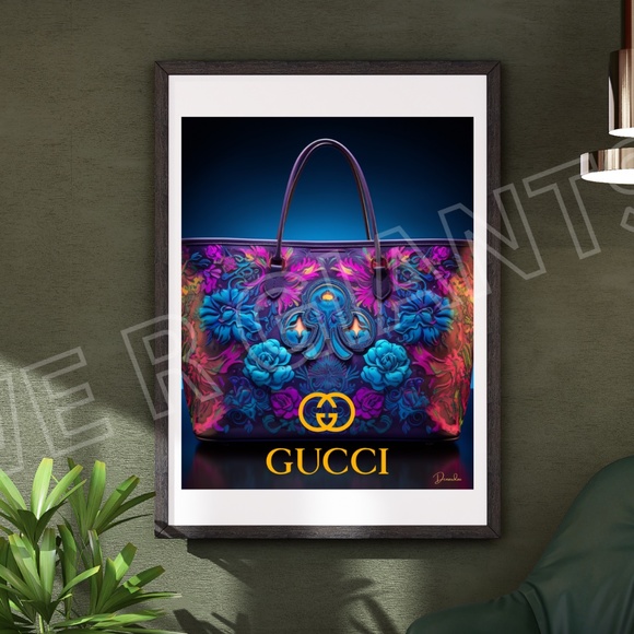 Gucci Art by Denardai | Art | Gucci Art Wall Decor Luxury Fashion Print ...